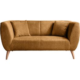 Ecksofa Home Affaire "Lazio modern und bequem, schmale Armlehnen, tolle Detailverarbeitung", gold (goldfarben), B:172cm H:83cm T:88cm, 100% Polyester, Sofas, Ecksofa, zwei verschiedene Fu&szlig;farben w&auml;hlbar