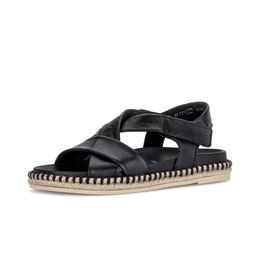Riemchensandale Gabor "Riemchensandale", Damen, Gr. 36, schwarz, Schuhe Riemchensandale