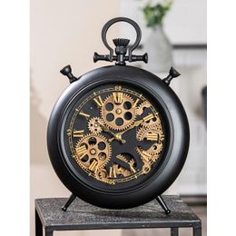 Tischuhr CASABLANCA BY GILDE "Uhr "Torno", schwarz, Tischuhren
