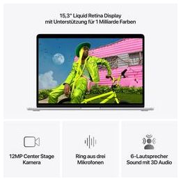 Apple Notebook "15-inch MacBook Air", silber, 16 GB RAM 1.000 GB SSD, M5,macOS, Notebooks
