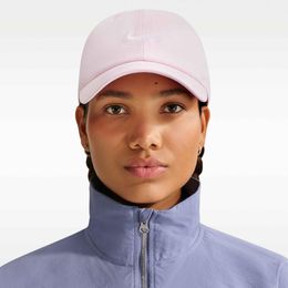 Baseball Cap Nike Sportswear "U NK CLUB CAP U CB SWSH L", Damen, Gr. L, pink foam, wei&szlig;, Obermaterial: 100% Polyester, Caps, mit Tri-Glide-Verschluss, aus Twill-Material