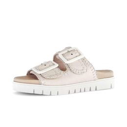 Pantolette Gabor "Pantolette", Damen, Gr. 40, creme, Schuhe Pantolette