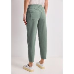 Loose-fit-Jeans Street One, Damen, Gr. 27, L&auml;nge 28, olive washed, Jeans, 81% Baumwolle, 17% Polyester, 2% Elasthan, unifarben, kn&ouml;chelfrei, Jeans, im Denim Look