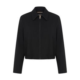 Marc O'Polo Kurzjacke MARC O'POLO "DFB Travel Collection", Damen, Gr. 38, deep night blau, Web, Obermaterial: 53% Polyester, 44% Schurwolle, 3% Elasthan, kurz, Jacken Kurzjacke