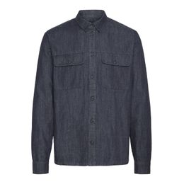 !Solid Jeanshemd SOLID "Jeanshemd SDRogue", Herren, Gr. L, N-Gr, blau (middle blau denim), Obermaterial: 100% Baumwolle CO., Jacken Jeanshemd