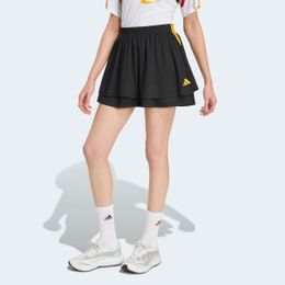 Sweatrock adidas Sportswear "HOUSE OF TIRO", Damen, Gr. M, schwarz, collegiate gold, team power rot 2, Obermaterial: 100% Polyester, R&ouml;cke