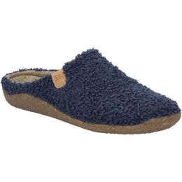 Hausschuh Josef Seibel "Vinny 03, dunkelblau", Damen, Gr. 44, blau (dunkelblau), Obermaterial: 100% Textilmaterial TEXMAT., Schuhe Hausschuh