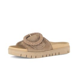 Pantolette Gabor "Pantolette", Damen, Gr. 36, braun, Schuhe Pantolette