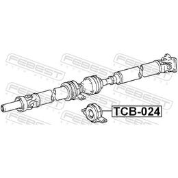 FEBEST Lager, Gelenkwellenmittellager tcb024 f&uuml;r TOYOTA