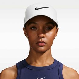 Baseball Cap Nike "U NK DF CLUB CAP S CB P", Damen, Gr. L, sail, schwarz, Obermaterial: 100% Polyester, Caps, mit Tri-Glide Verschluss, f&uuml;r Erwachsene, sportlicher Stil
