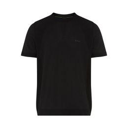 Kurzarmpullover BOSS Green "KN_Momentum-Lite TS", Herren, Gr. L, schwarz001, Strick, Obermaterial: 60% Baumwolle, 40% Polyester, unifarben, regular fit normal, Rundhals, B&uuml;ndchen, Pullover, Kurzarm, Regular Fit, Baumwollmischung