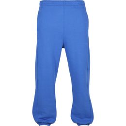 Jogginghose Urban Classics "Urban Classics Herren Sweatpants", Herren, Gr. L, US-Gr&ouml;&szlig;en, royal, 65% Baumwolle, 35% Polyester, unifarben, loose fit, Hosen Jogginghose