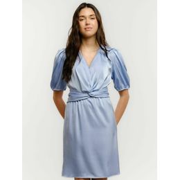 Jerseykleid LIBERT&Eacute; ESSENTIEL "Libert&eacute; Essentiel Dress TIKI", Damen, Gr. L, Normalgr&ouml;&szlig;en, baby blau, Obermaterial: 100% Polyester, Kleider Jerseykleid
