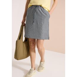 Minirock Cecil, Damen, Gr. L (42), palm breeze gr&uuml;n, Stoff, 73% Polyester, 24% Viskose, 3% Elasthan, gestreift, comfort fit kurz, R&ouml;cke Minirock, aus Seersucker-Material