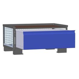 LCB I Halbhohe Gitterbox mit Schubladen (Teilauszug) und...