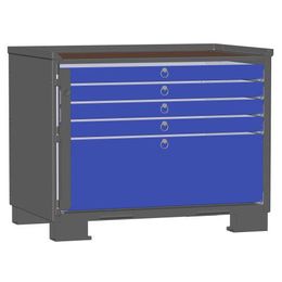 LCB II Gitterbox mit Schubladen (Vollauszug) und Blechw&auml;nden,...