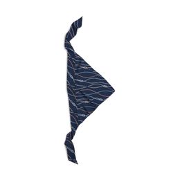Modeschal Tommy Hilfiger "TH NAUTICAL SILK TRIANGLE", Damen, yale navy, Web, Seide, bedruckt, Modet&uuml;cher, aus reiner Seide mit Seil-Print