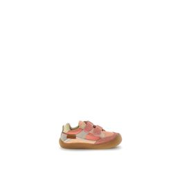 Klettschuh Naturino "BAREFOOT KESY", Kinder, Gr. 30, rosa kombiniert, Textil, Veloursleder, Schuhe Klettschuh, Halbschuh mit Print, Gr&ouml;&szlig;enschablone zum Download