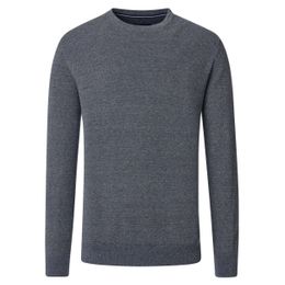 Strickpullover Casamoda "Casamoda Pullover uni", Herren, Gr. L, grau, 100% Baumwolle, Pullover Strickpullover