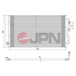 JPN Kondensator, Klimaanlage 60c9088JPN f&uuml;r BMW