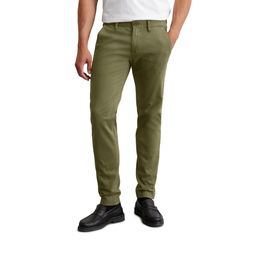 Marc O'Polo Chinohose MARC O'POLO "aus Bio-Baumwoll-Mix", Herren, Gr. 28, L&auml;nge 34, olive, Obermaterial: 98% Baumwolle, 2% Elasthan, unifarben, normal, Hosen Chinohose