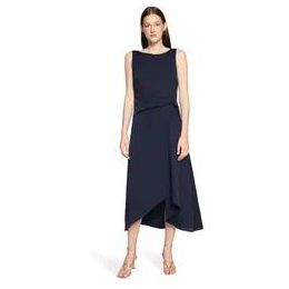 Cocktailkleid Vera Mont "Damen mit Raffung", Damen, Gr. 40, Normalgr&ouml;&szlig;en, night sky, Satin, Obermaterial: 100% Polyester. Futter: 100% Polyester, ausgestellt lang, U-Boot-Ausschnitt, Kleider