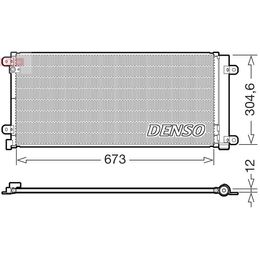 DENSO Kondensator, Klimaanlage dcn40037 f&uuml;r HONDA