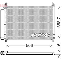 DENSO Kondensator, Klimaanlage dcn40040 f&uuml;r HONDA