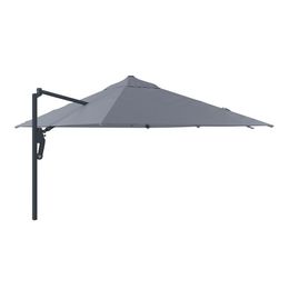 Ambia Garden Sonnenschirm, Grau, Dunkelgrau, Metall, Textil, 240x159x200 cm, wetterbest&auml;ndig, geeignet f&uuml;r Balkon, Sonnen- & Sichtschutz, Sonnenschirme, Sonnenschirme rechteckig