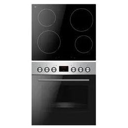 Amica Induktions Herd-Set "EHI 935 333 E", Energieeffizienz: A (A+++-D), edelstahl, Herdsets, Alles im Griff: Timer, klare Sicht, schnell sauber