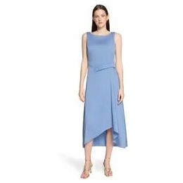 Cocktailkleid Vera Mont "Damen mit Raffung", Damen, Gr. 46, Normalgr&ouml;&szlig;en, light tourmaline, Satin, Obermaterial: 100% Polyester. Futter: 100% Polyester, ausgestellt lang, U-Boot-Ausschnitt, Kleider