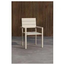 Gartenstuhl VENTURE HOME "Levels, Outdoor-Sitz f&uuml;r den Au&szlig;enbereich", beige, beige, beige, B:58cm H:90cm T:60cm, Aluminium, St&uuml;hle, Gartenstuhl, Outdoorstuhl rund, Aluminiumgestell, outdoor-geeignet