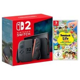 Nintendo SWITCH 2 Konsolen-Set "Switch 2 + Tomodachi Life: Wo Tr&auml;ume wahr werden", schwarz, B:27,2cm H:16,6cm T:1,39cm, Spielekonsolen