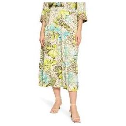 Maxirock Betty Barclay "Damen mit Muster", Damen, Gr. 42, beige, gelb, Obermaterial: 100% Viskose, figurumspielend lang, R&ouml;cke Maxirock
