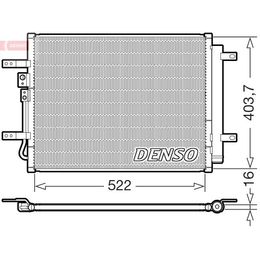 DENSO Kondensator, Klimaanlage dcn43018 f&uuml;r HYUNDAI