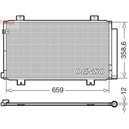 DENSO Kondensator, Klimaanlage dcn40038 f&uuml;r HONDA