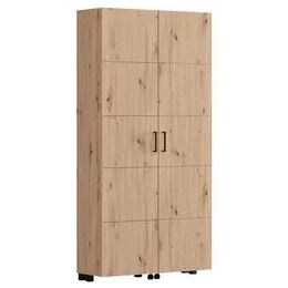 Schuhschrank Home Affaire "Islay, Schuhkommode, Schuhregal, Flurschrank, Dielenm&ouml;bel", artisan eiche, B:91,6cm H:184,4cm T:32,4cm, Holzwerkstoff, Schr&auml;nke, Schuhschrank, Moderner Schuhschrank Islay: 4 Gr&ouml;&szlig;en, 3 Farben&ndash; platzsparendes Design