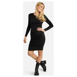Jerseykleid LIBERT&Eacute; ESSENTIEL "Libert&eacute; Essentiel Dress ALMA-LONG", Damen, Gr. M/L, schwarz, Obermaterial: 90% Polyester, 10% Elasthan, Kleider Jerseykleid
