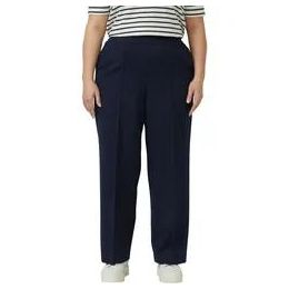 Bundfaltenhose s.Oliver CURVE, Damen, Gr. 44, N-Gr, blau, Web, Obermaterial: 61% Viskose, 35% Polyamid, 4% Elasthan. Futter: 100% Polyester, unifarben, gerade lang, Hosen, mit Viskose und Stretch/Gro&szlig;e Gr&ouml;&szlig;en