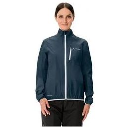Fahrradjacke Vaude "WOMEN'S DROP JACKET III", Damen, Gr. 40, schwarz sea uni, Obermaterial: 100% Polyester, Jacken Fahrradjacke, sportlicher Stil, wasserdicht mit 10000 mm Wassers&auml;ule, atmungsaktiv