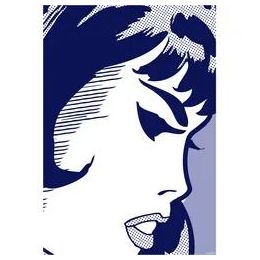 Bild Komar "Agent Black Widow", blau (farbe bild(er): blau), B:30cm H:40cm, Holz, Papier, Bilder, Bild, Wandbild zur Dekoration im Kinderzimmer - ohne Rahmen