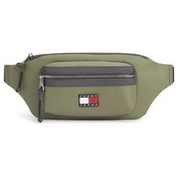 Tommy Hilfiger Bauchtasche TOMMY JEANS "TJM ELEVATED PU BUMBAG", Damen, Gr. B/H/T: 40cm x 17cm x 3,5cm, oliv, Lederimitat, Textil, Taschen, Unisex G&uuml;rteltasche, Crossbody Bag mit Logo-Aufn&auml;her