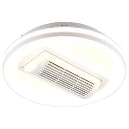 Trio REALITY LEUCHTEN LED Deckenleuchte "KURULA mit Ventilator, schwenkbarer Deckenventilator mit 37W LED", wei&szlig;, 1, &Oslash; 48cm H: 15cm, 1 Stk., Leuchten, 6-Stufen Ventilator Vor- & R&uuml;cklauf, Fernbedienung CCT dimmbar, LED Deckenleuchte