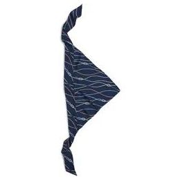 Modeschal Tommy Hilfiger "TH NAUTICAL SILK TRIANGLE", Damen, yale navy, Web, Seide, bedruckt, Modet&uuml;cher, aus reiner Seide mit Seil-Print