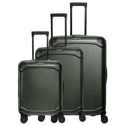 Trolleyset Travelite "MILLENNIUM 3-teilig Reisekoffer Hartschale", pine gr&uuml;n, Polycarbonat, Koffer-Sets, aus leichtem Polycarbonat mit stabiler Bauweise und Innenaufteilung