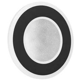 Eglo Wandleuchte "MACCHIONI Wandlampe - Stahl, Kunststoff - LED - 12W - IP20", schwarz, wei&szlig;, 1, &Oslash; 20cm, 1 Stk., Leuchten, Wandstrahler, Wandspot, Wohnzimmer, Flur, &Oslash;20 x AL4,5 cm, Wandleuchte