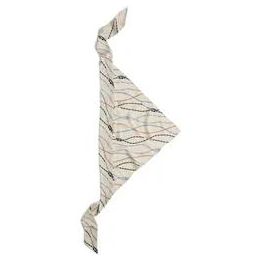 Modeschal Tommy Hilfiger "TH NAUTICAL SILK TRIANGLE", Damen, th optic wei&szlig;, Web, Seide, Modet&uuml;cher, aus reiner Seide mit Seil-Print