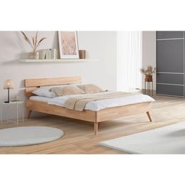 Mid.you Bett, Kernbuche, Holz, Kernbuche, massiv, 120x200 cm, in verschiedenen Holzarten erh&auml;ltlich, Gr&ouml;&szlig;en sichtbare Massivholzteile, Schlafzimmer, Betten, Einzelbetten