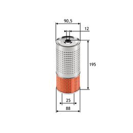 Valeo &Ouml;lfilter 586546 Filtereinsatz 195mm f&uuml;r Mercedes Peugeot AC