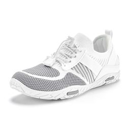 Lascana sheego Gro&szlig;e Gr&ouml;&szlig;en Sneaker, wei&szlig;/hellgrau, Gr&ouml;&szlig;e 41 - Damen